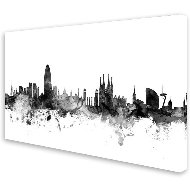 Latitude Run® Skyline - Wrapped Canvas Painting | Wayfair